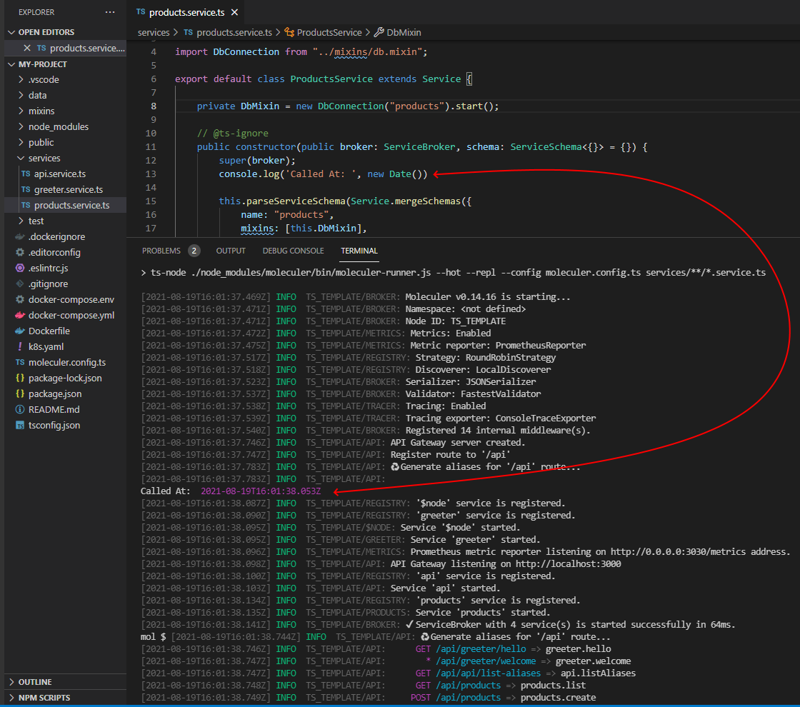 Services Is Called Twice When Started · Issue 986 · Moleculerjs Moleculer · Github