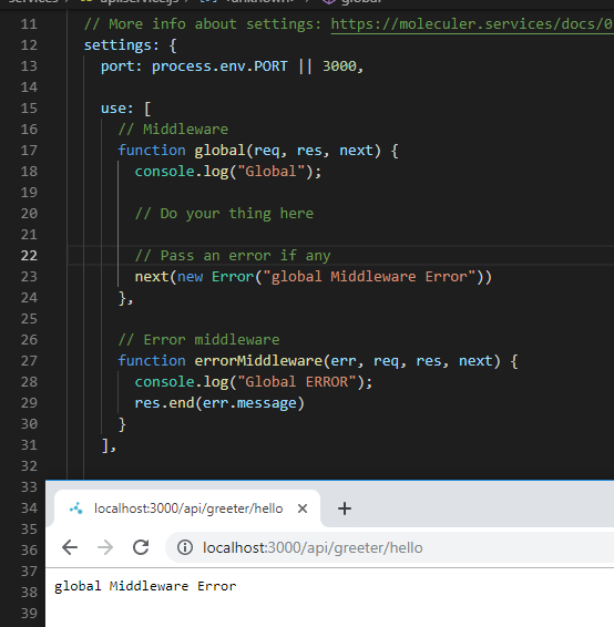 Global Middlewares Not Working · Issue 96 · Moleculerjs Moleculer Web · Github