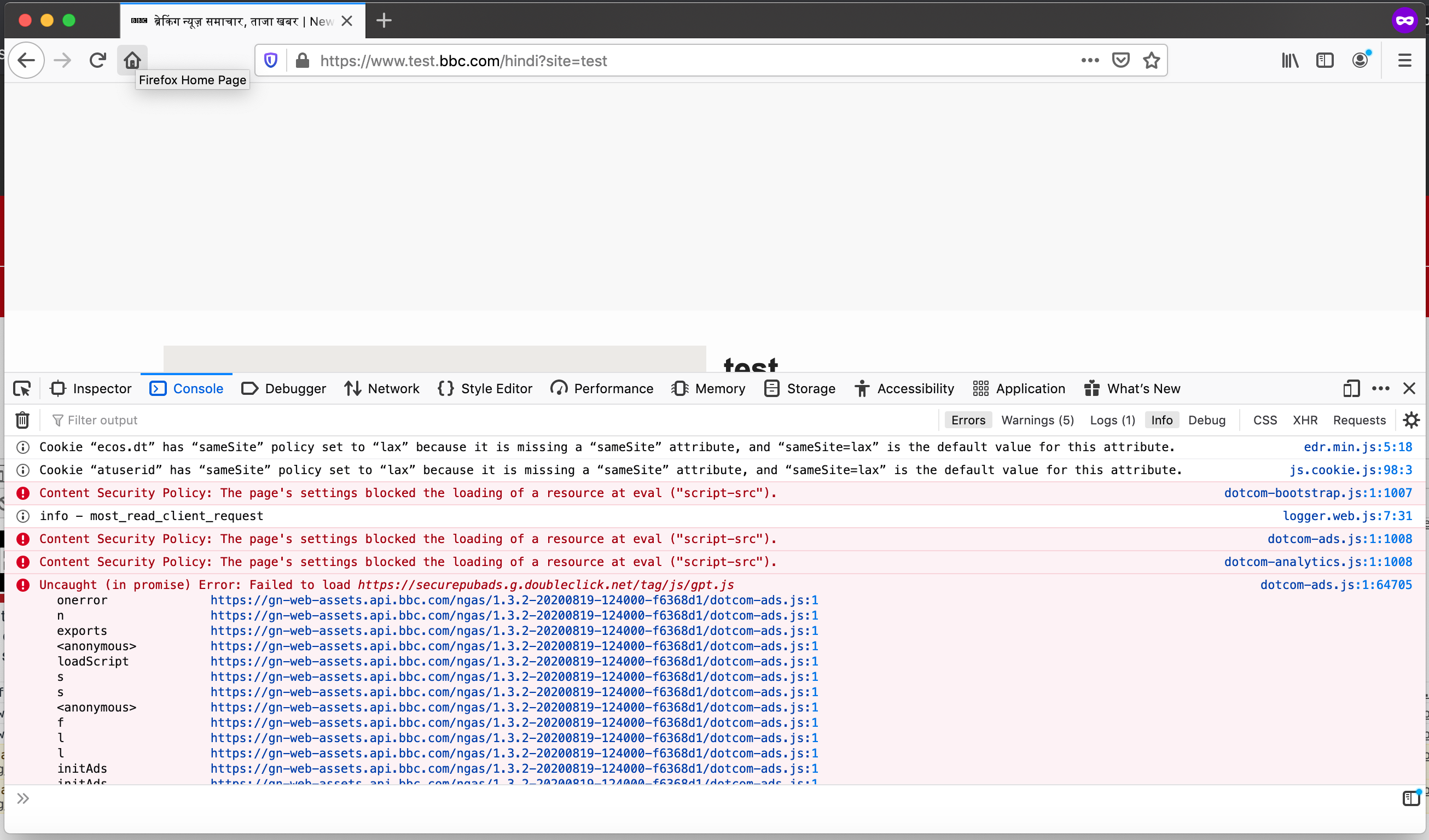 Ensure Live and Test CSP is correct for Ads · Issue #7366 · bbc/simorgh ...