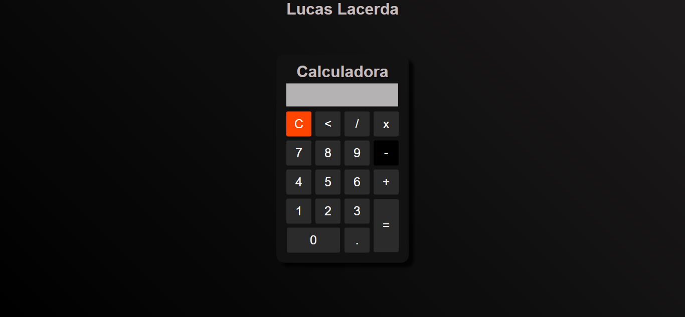 Github Lacerdaxcalculadora Calculadora Feita Com Html Css E Javascript 4143