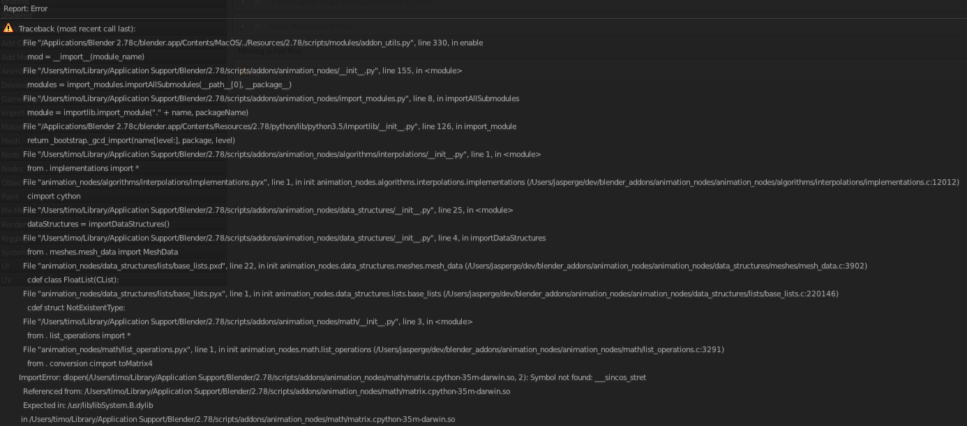 Cannot activate animation nodes. · Issue #744 · JacquesLucke/animation_nodes · GitHub