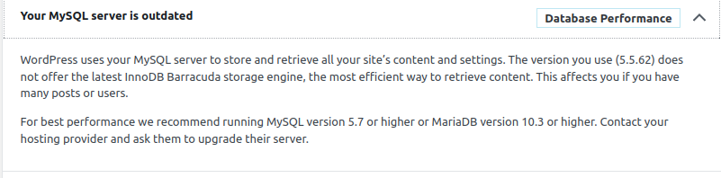 Module Proposal: Database Performance Health checks · Issue #455 · WordPress/performance · GitHub