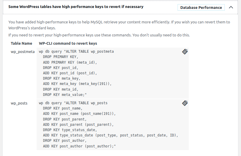 Module Proposal: Database Performance Health checks · Issue #455 · WordPress/performance · GitHub