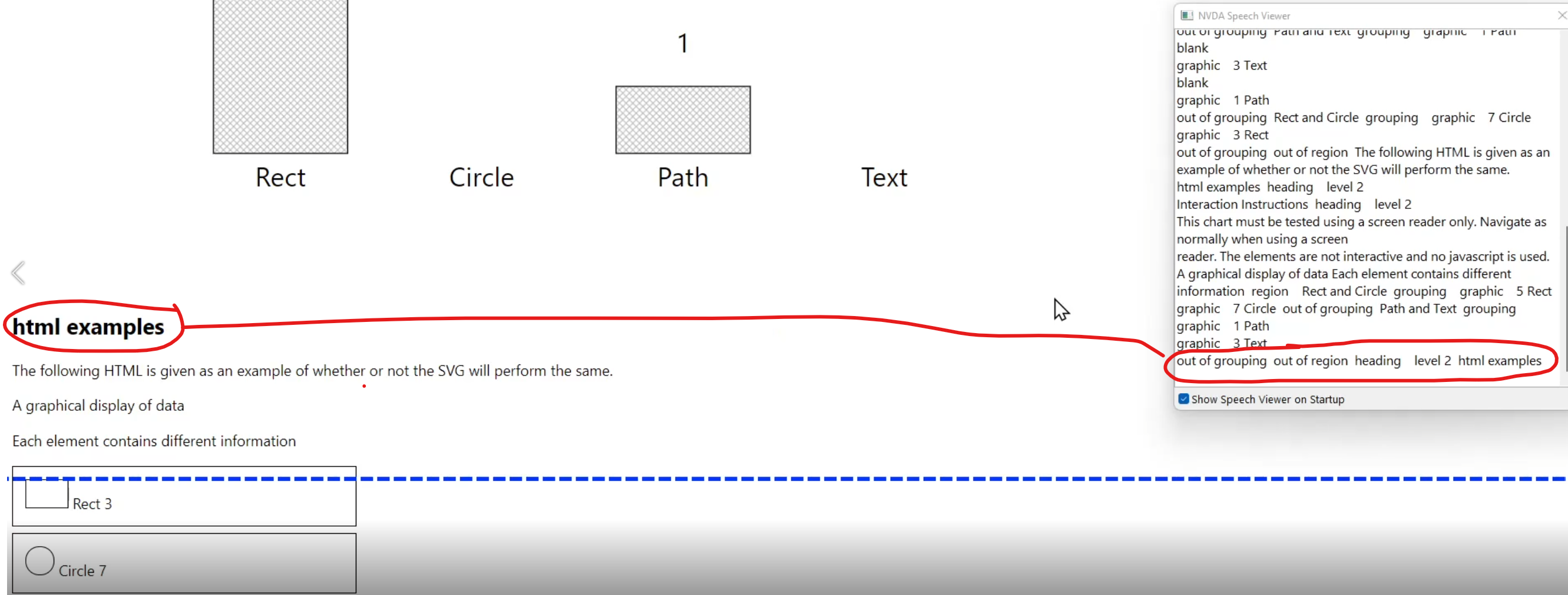 NVDA/Chrome visual focus indicator incorrect locations or no visibility · Issue #34 · fizzstudio ...