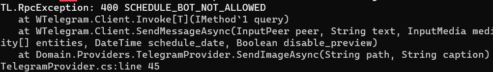 `client.LoginBotIfNeeded(ApiKey)` not work · Issue #180 · wiz0u/WTelegramClient · GitHub