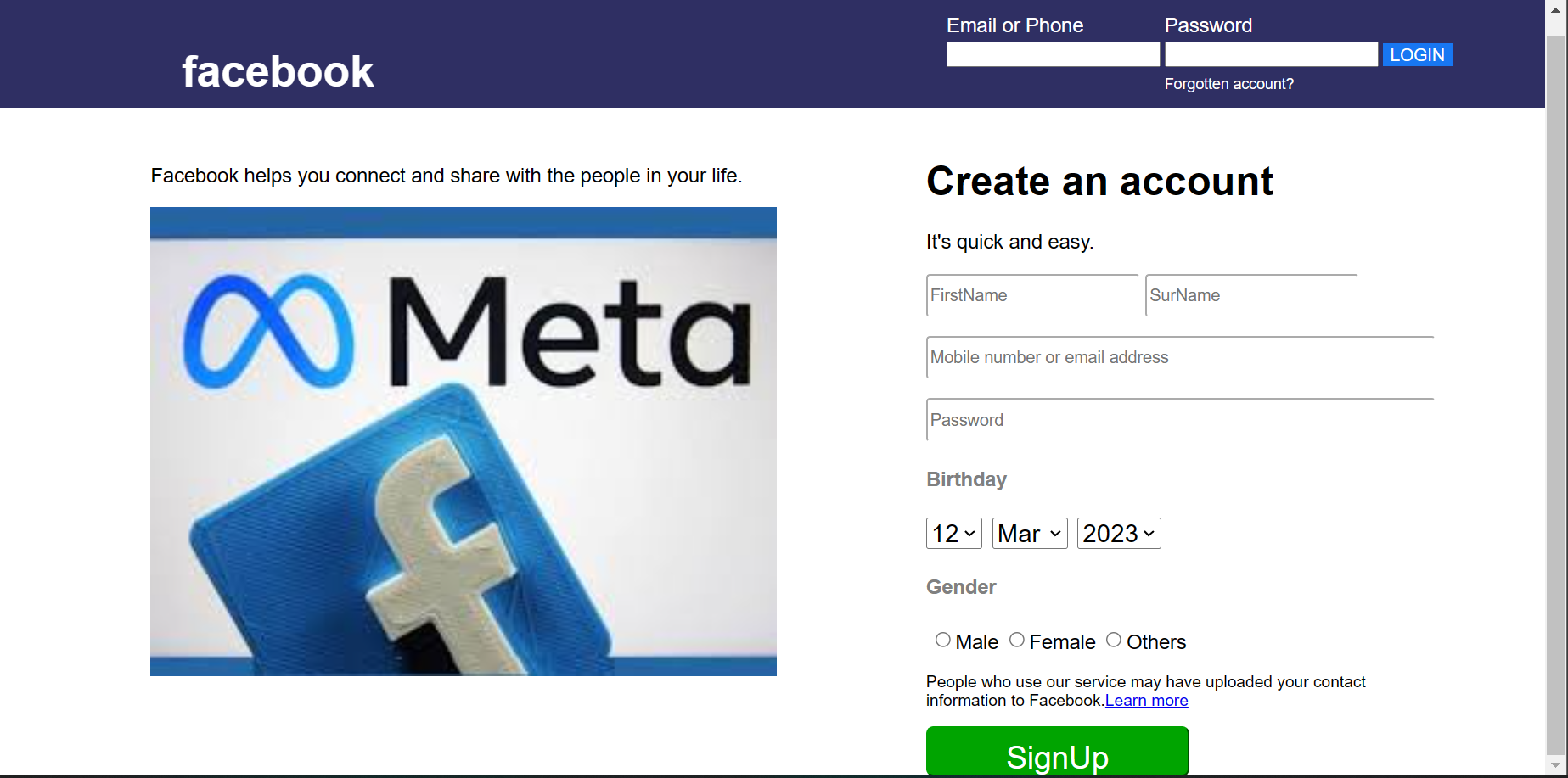 GitHub - Jess-be-you/Facebook-login-page: Project purely based on HTML5 ...