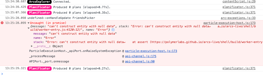 "can't construct entity with null data" · Issue #1969 · PolymerLabs/arcs · GitHub