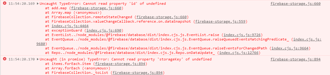 Exceptions from firebase-storage.js (0_6_0) · Issue #2330 · PolymerLabs/arcs · GitHub