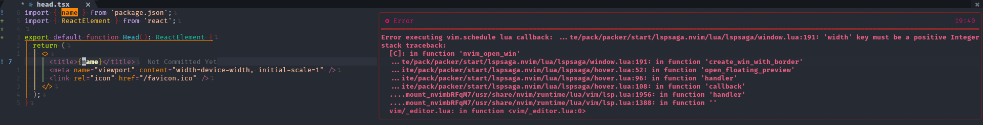 Lspsaga hover_doc reports width key error · Issue #595 · nvimdev/lspsaga.nvim · GitHub