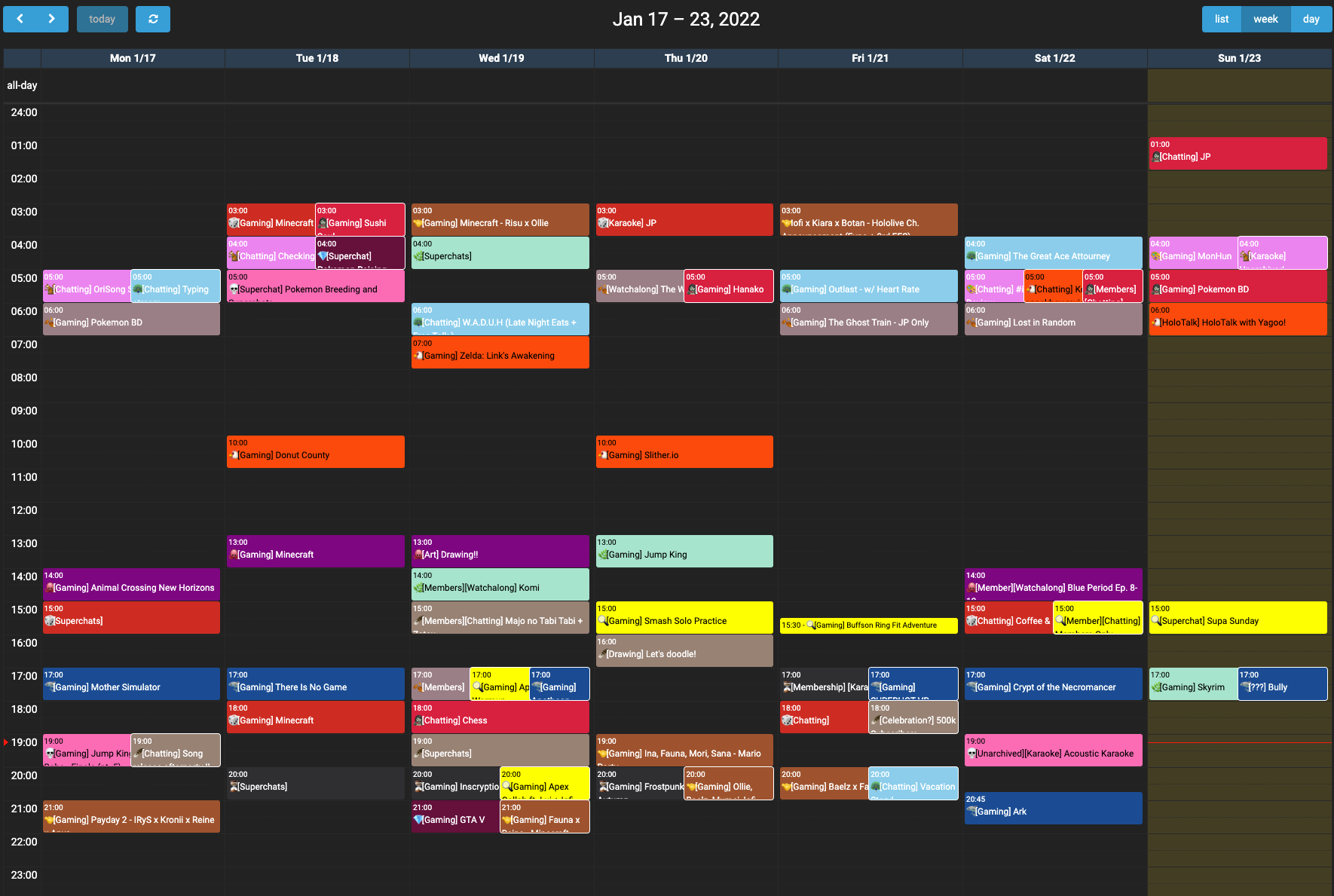 Feature Request: Calendar View · Issue #520 · HolodexNet/Holodex · GitHub