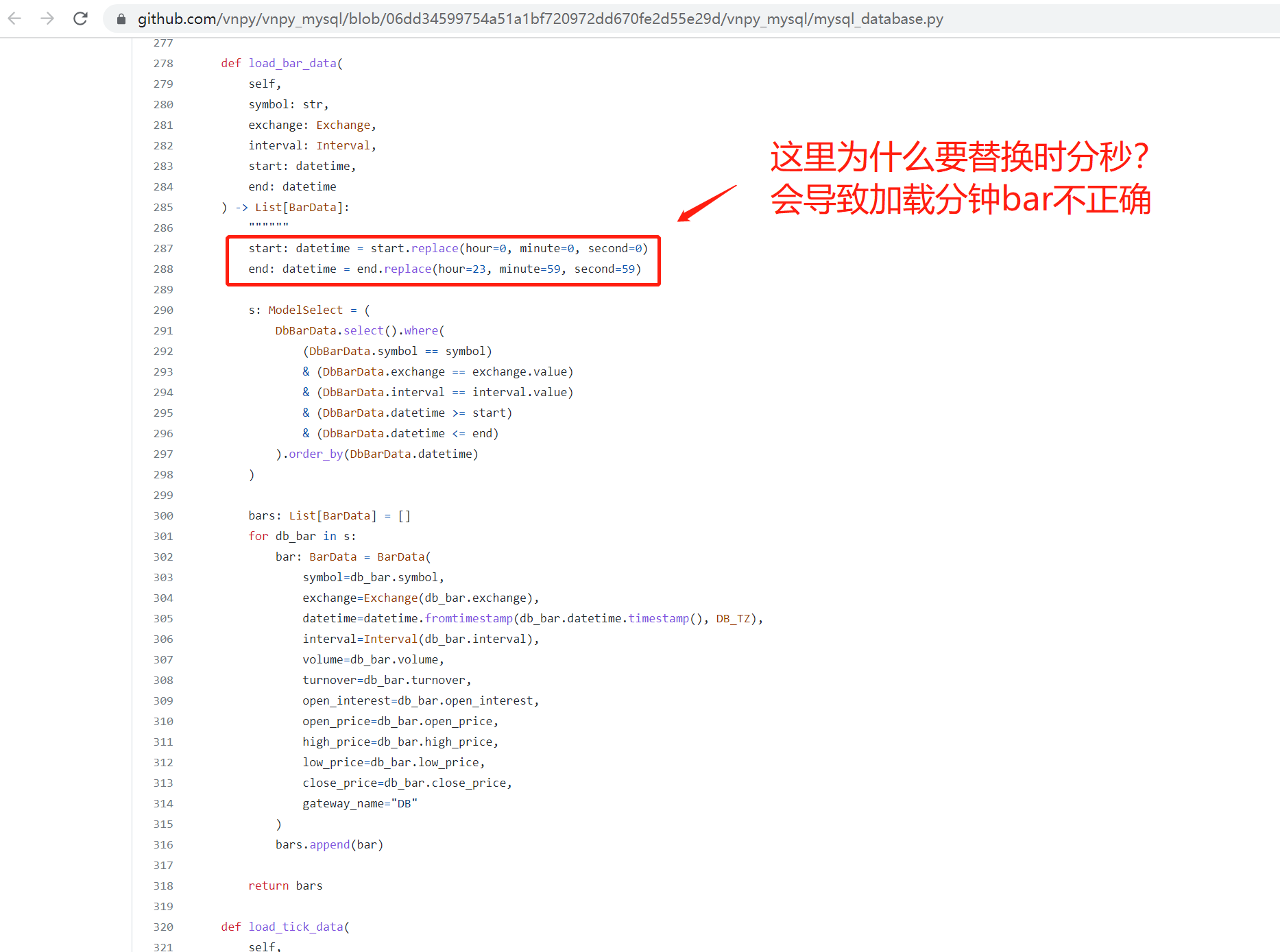 数据库为MySQL，使用分钟级别CTA回测时，历史数据history_data里的bar出现重复 · Issue #3369 · vnpy/vnpy · GitHub