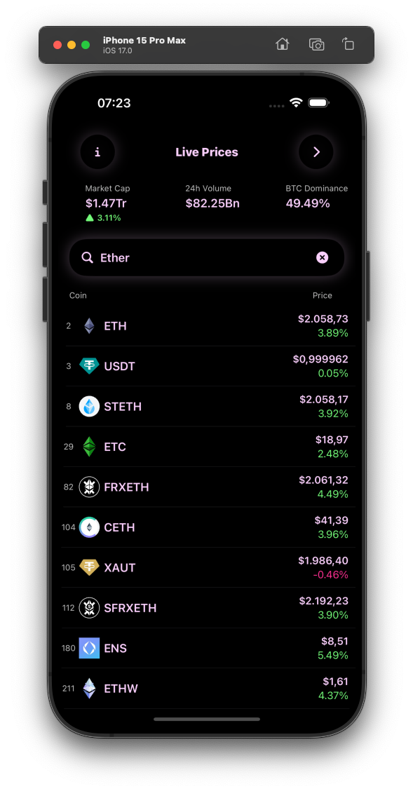 GitHub - berkaytncl/CryptocurrencyTracker: CryptocurrencyTracker is written in Swift/SwiftUI ...