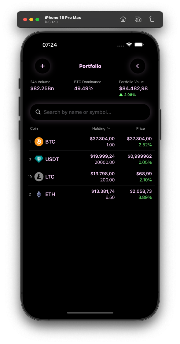 GitHub - berkaytncl/CryptocurrencyTracker: CryptocurrencyTracker is written in Swift/SwiftUI ...