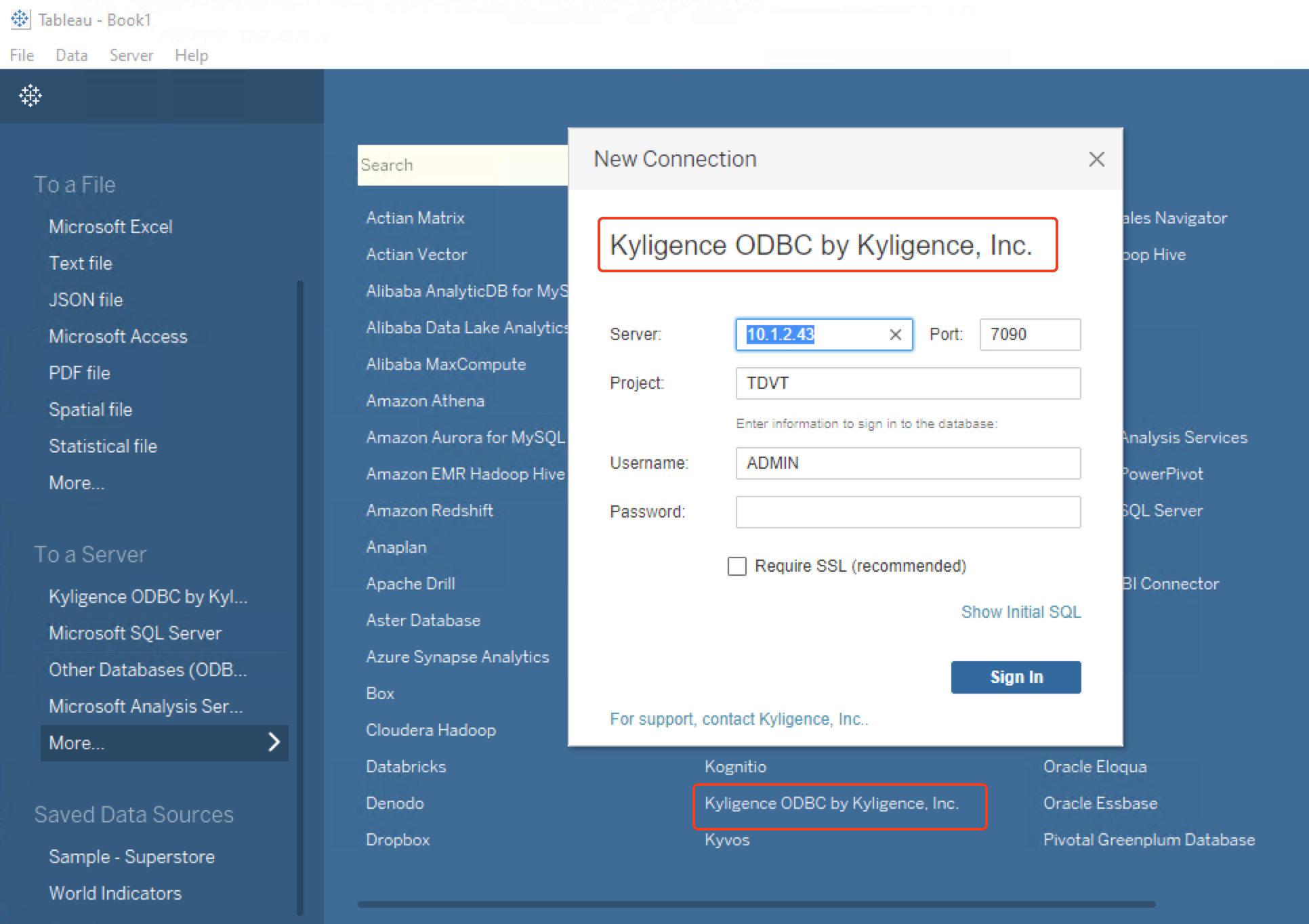 Database impersonation using embedded credentials (DelegationUID ...