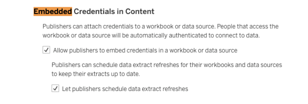 Database impersonation using embedded credentials (DelegationUID ...