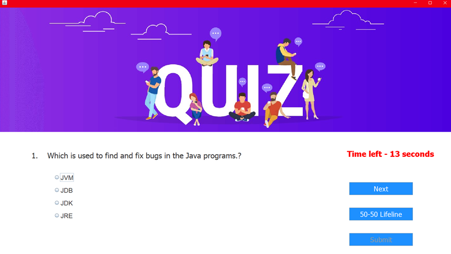 GitHub - ramilvl/QuizApp: This quiz application is a Java Swing and AWT (Abstract Window Toolkit ...