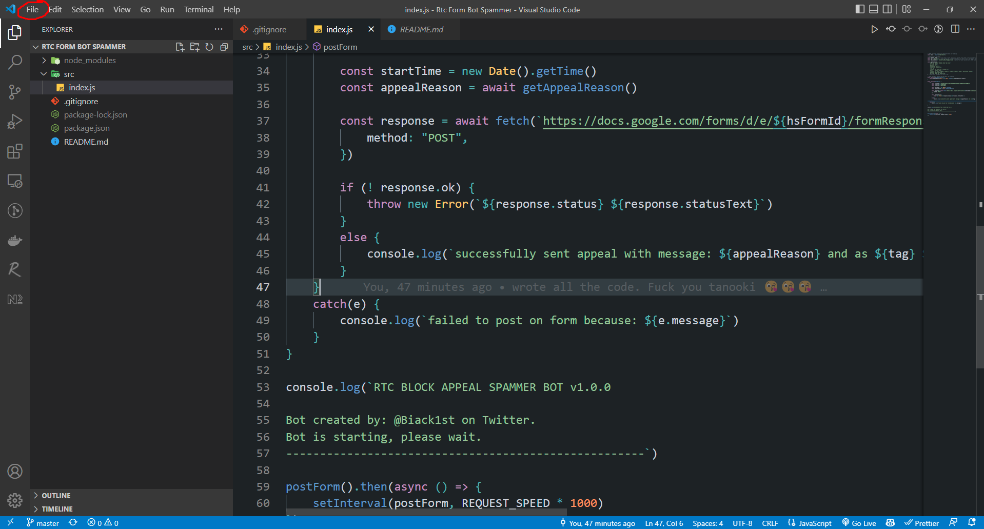 GitHub - Biack1st/Rtc-Form-Bot-Spammer