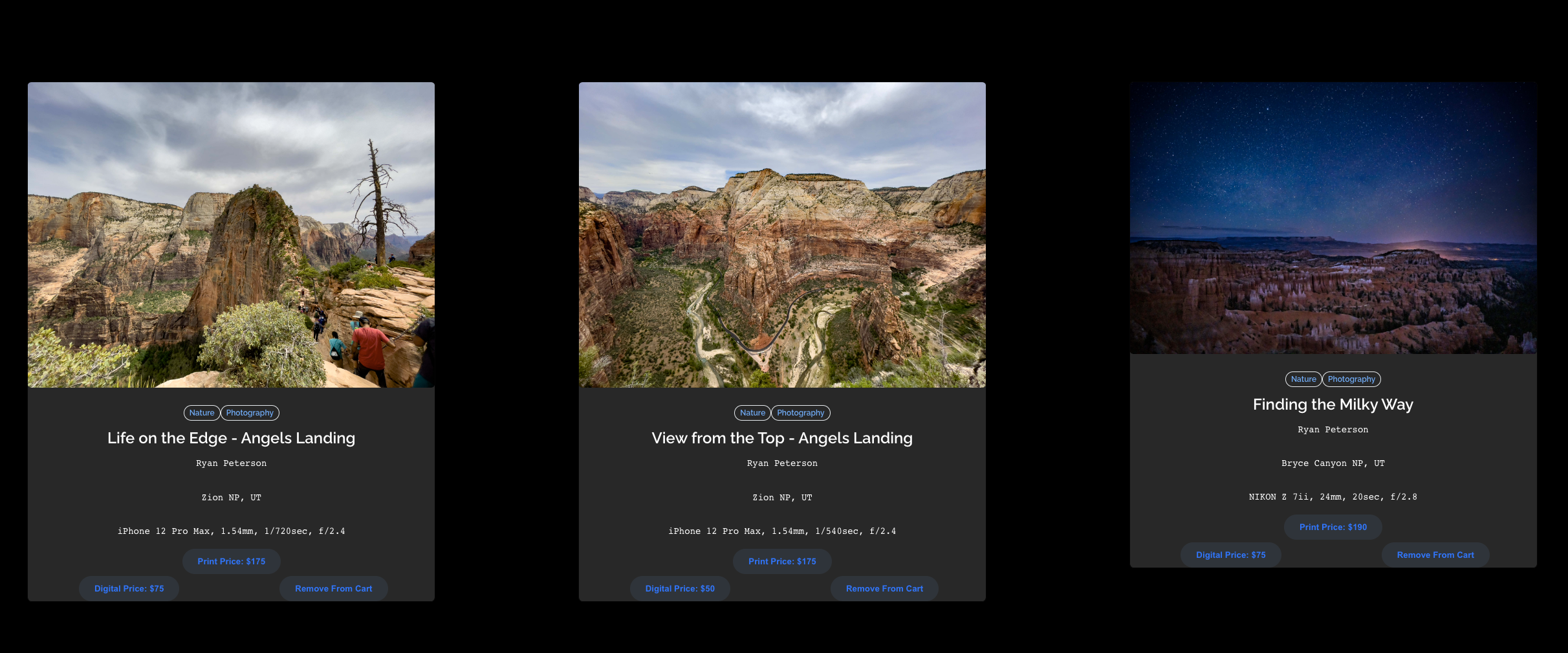 GitHub - rpeterson87/photography-gallery-frontend