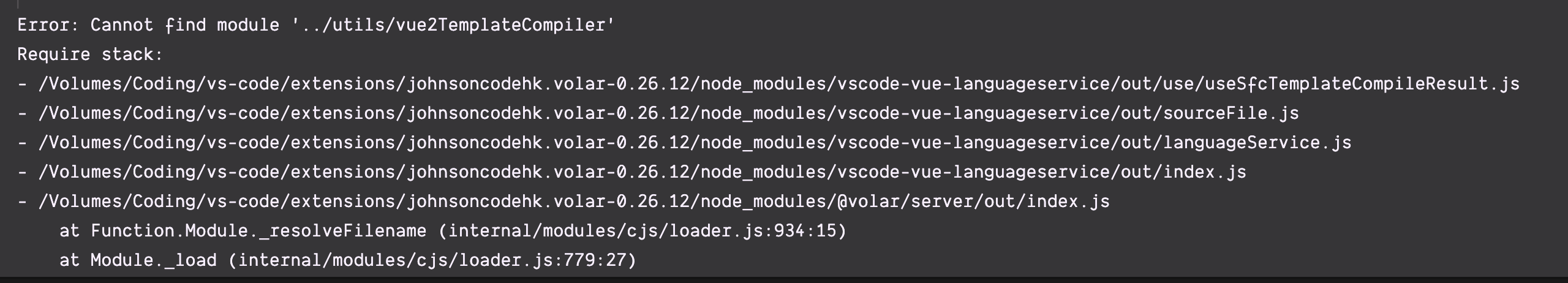 Volar stops working · Issue #352 · vuejs/language-tools · GitHub