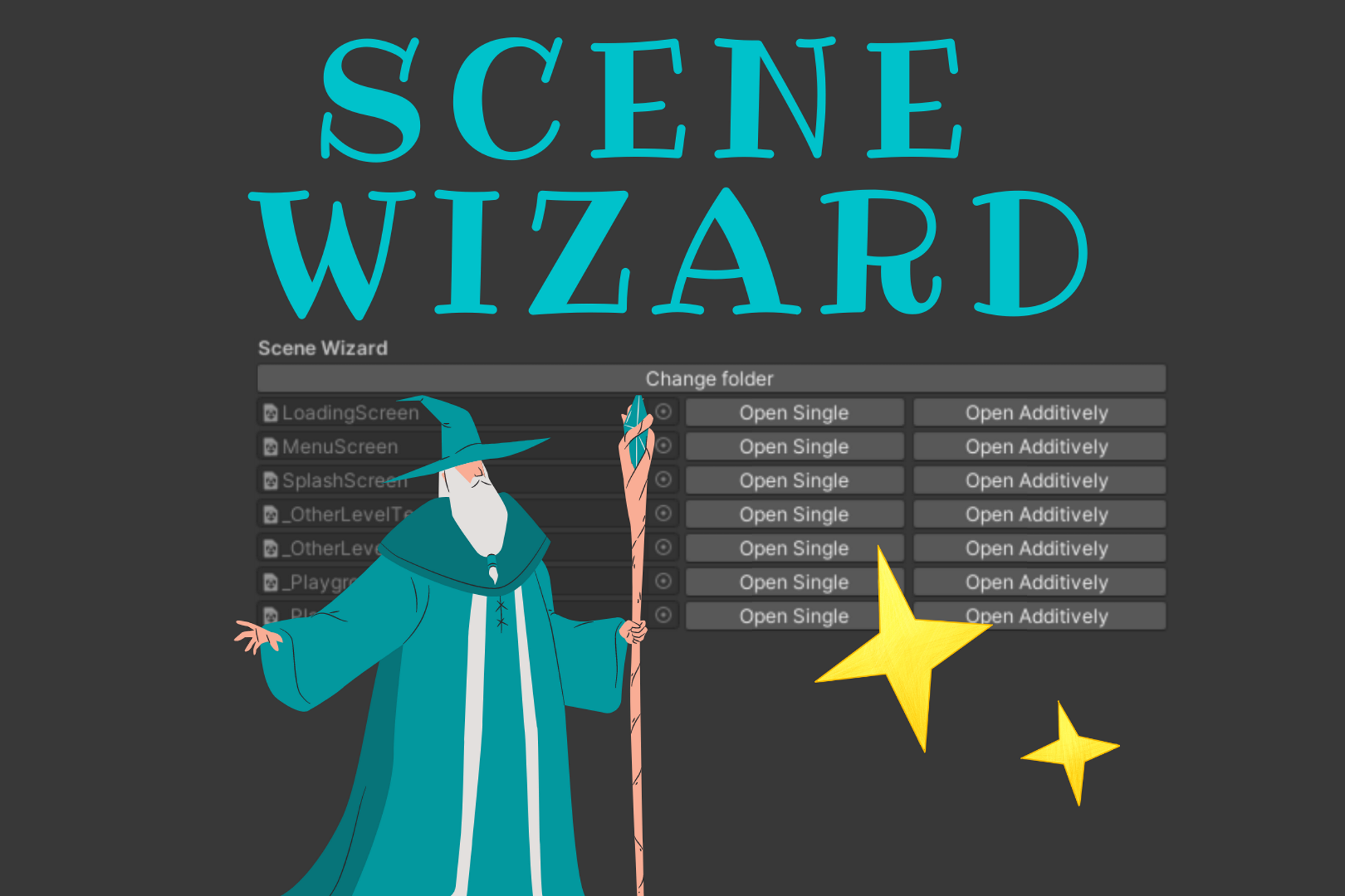 GitHub - elvismd/scene_wizard: Scene Wizard is a quick shortcut window for Unity Engine to ...
