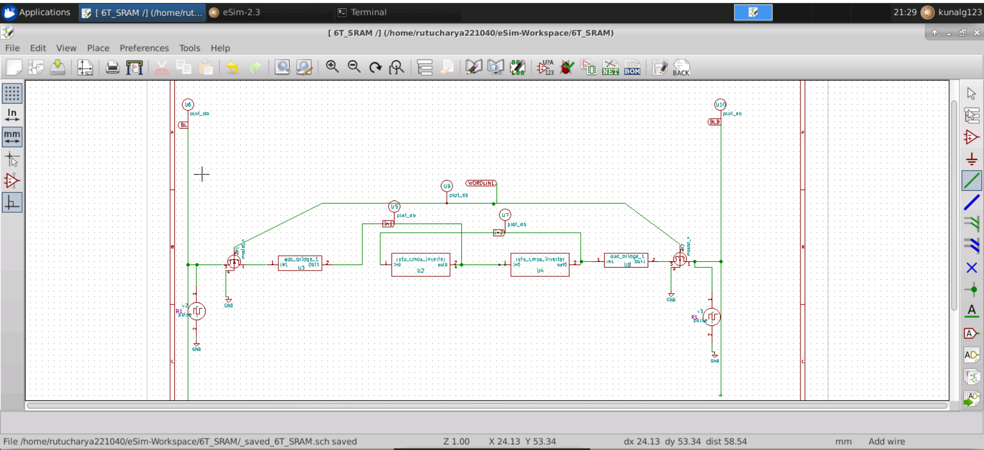 GitHub - rutucharya/SRAM-6-Transistor: 6T static random-access memory ...