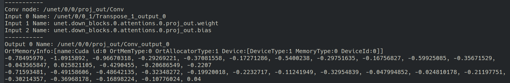 Model run through `CPUExecutionProvider` and `CUDAExecutionProvider` do not yield the same ...