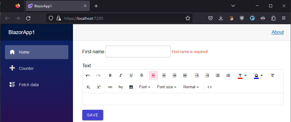 RadzenRequiredValidator is not triggered when erasing the content of RadzenHtmlEditor · Issue ...