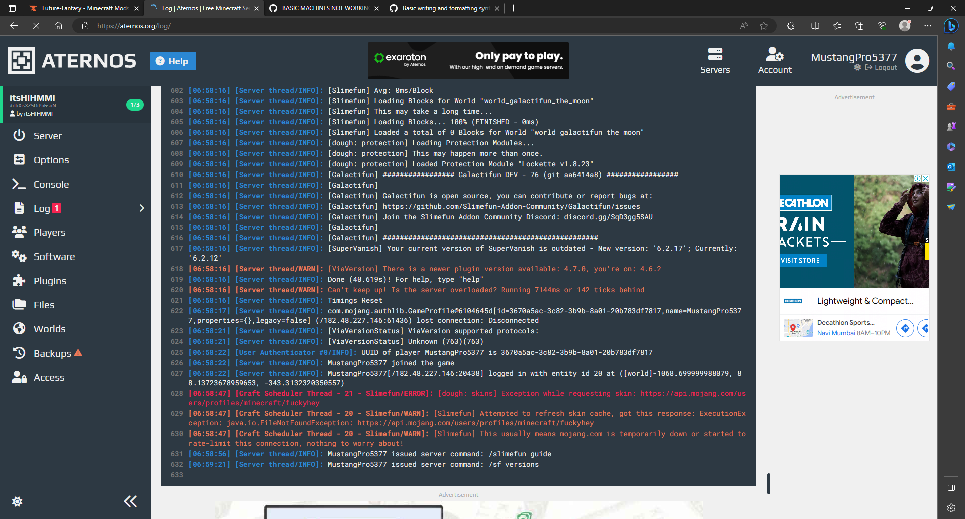 basic machines not working in 1.20 (sent screenshots this time) · Issue #3886 · Slimefun ...