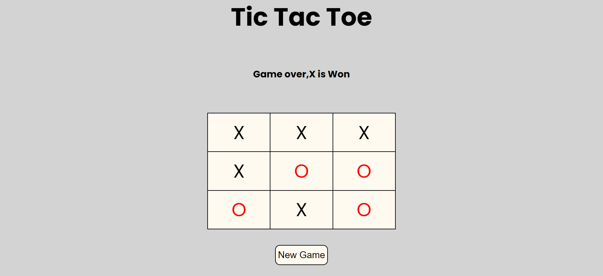 GitHub - isinnur/tic-tac-toe: Player-1(x) starts playing the game and ...