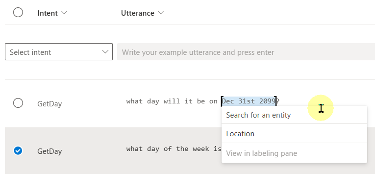 Lab 9b : no new Date entity display when working on utterances. · Issue #184 · MicrosoftLearning ...