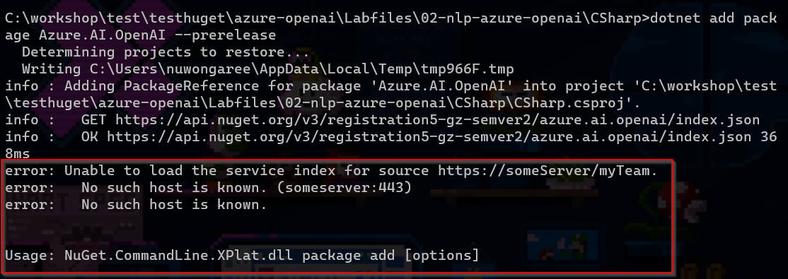 Lab 2 Wrong Package Used For C · Issue 17 · Microsoftlearning Mslearn Openai · Github