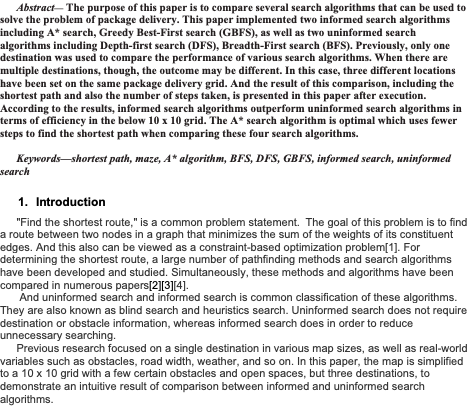 GitHub - wenjiawang828/Artificial-Intelligence: Compare several search ...