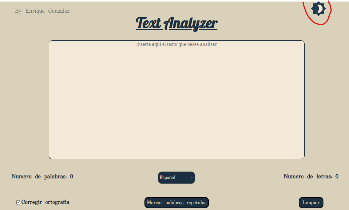 GitHub - EnriqueGS07/TextAnalyzer: Aplicacion para analizar textos online