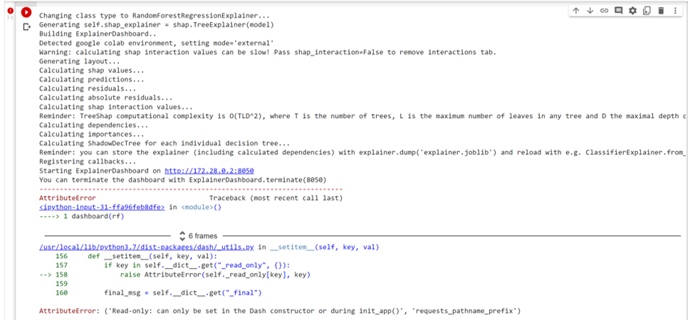 Explain dash in google colab · pycaret pycaret · Discussion #2162 · GitHub
