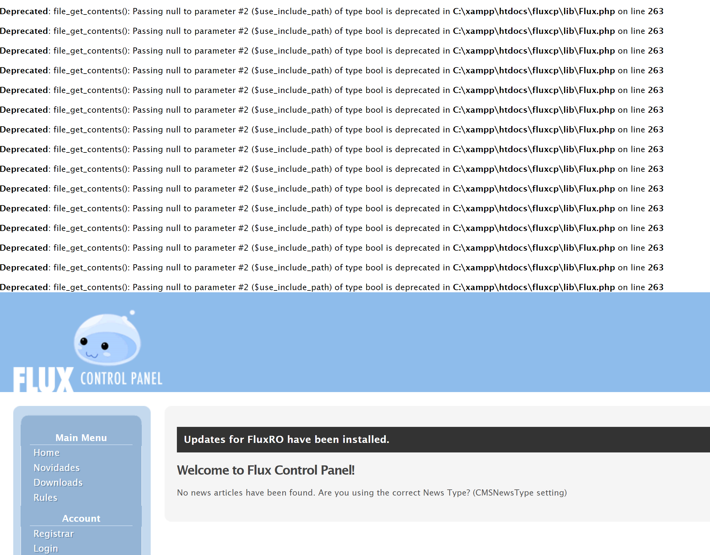 PHP 8.x compatibility · Issue #299 · rathena/FluxCP · GitHub