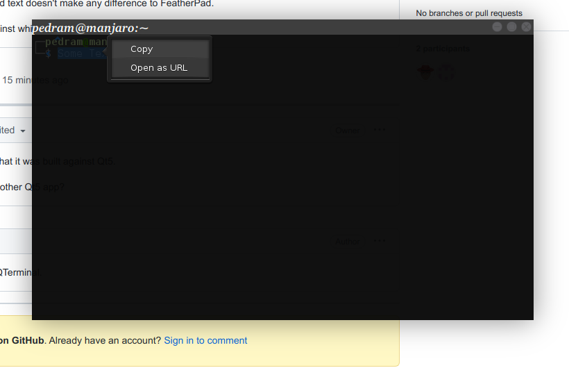 Cannot paste text from Terminology to FeatherPad · Issue #699 · tsujan ...