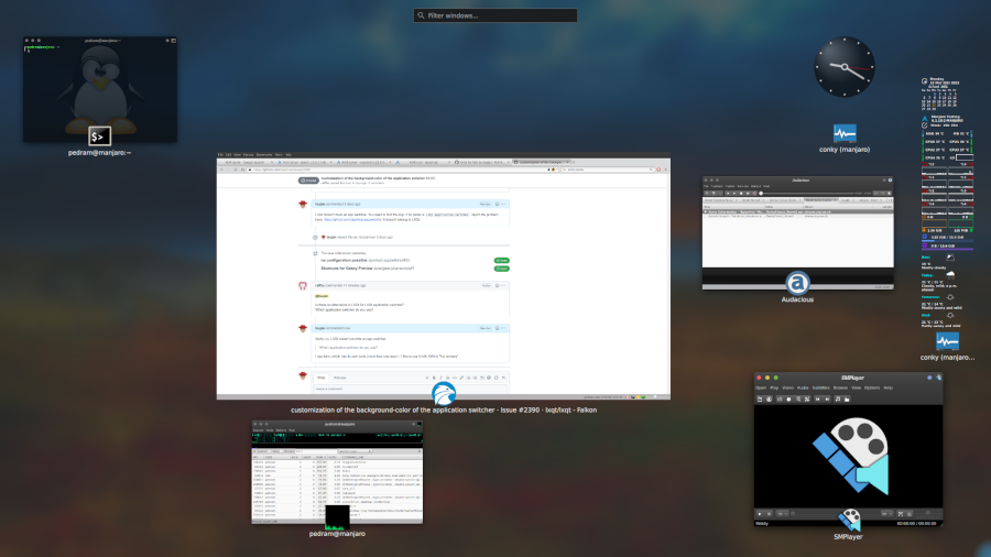 customization of the background-color of the application switcher · Issue #2390 · lxqt/lxqt · GitHub
