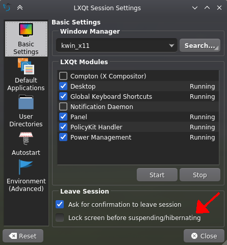 Session should be locked prior to suspend, not after · Issue #1515 · lxqt/lxqt · GitHub