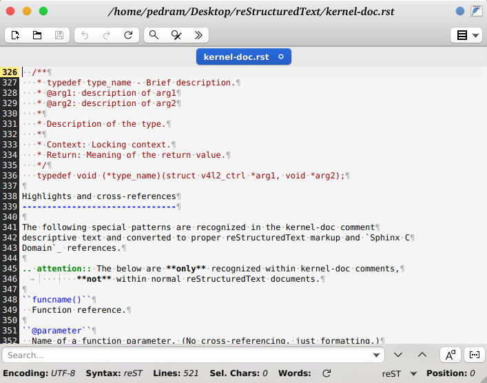 ReStructuredText highlighting? · Issue #57 · tsujan/FeatherPad · GitHub