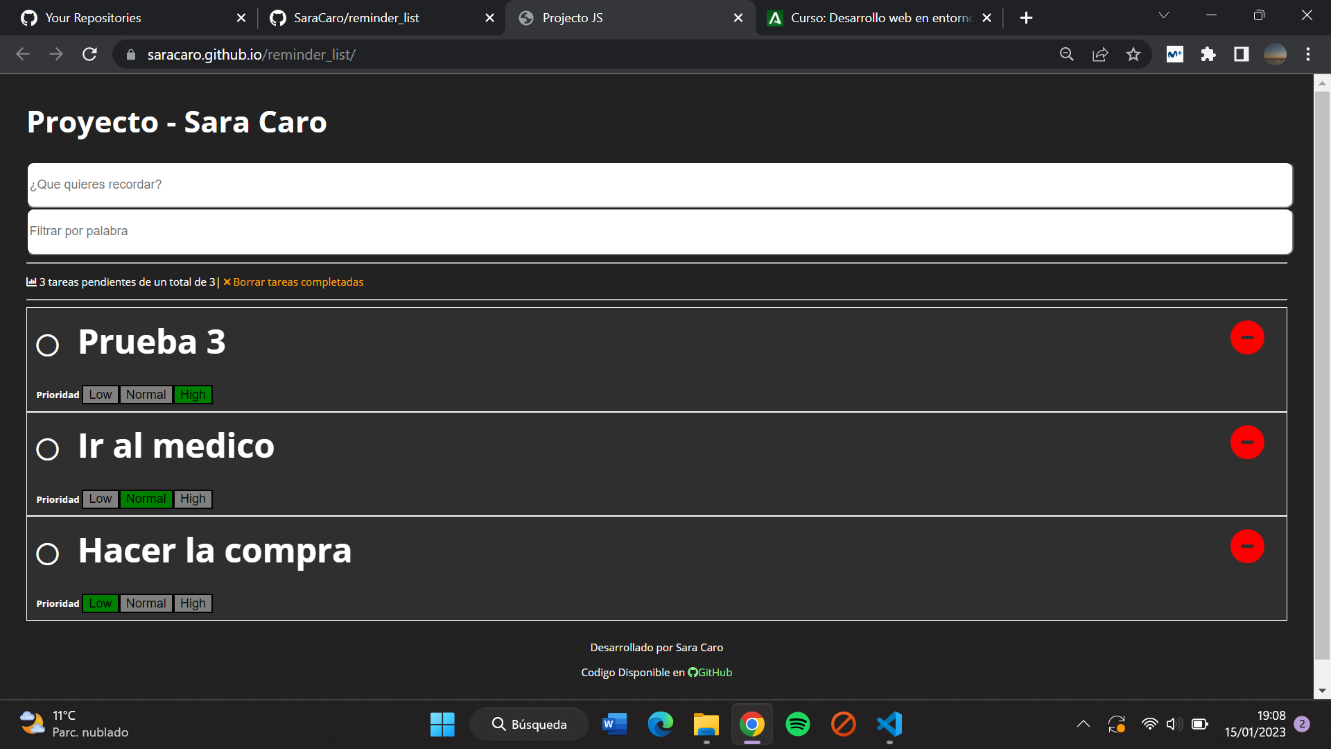 GitHub - SaraCaro/reminder_list