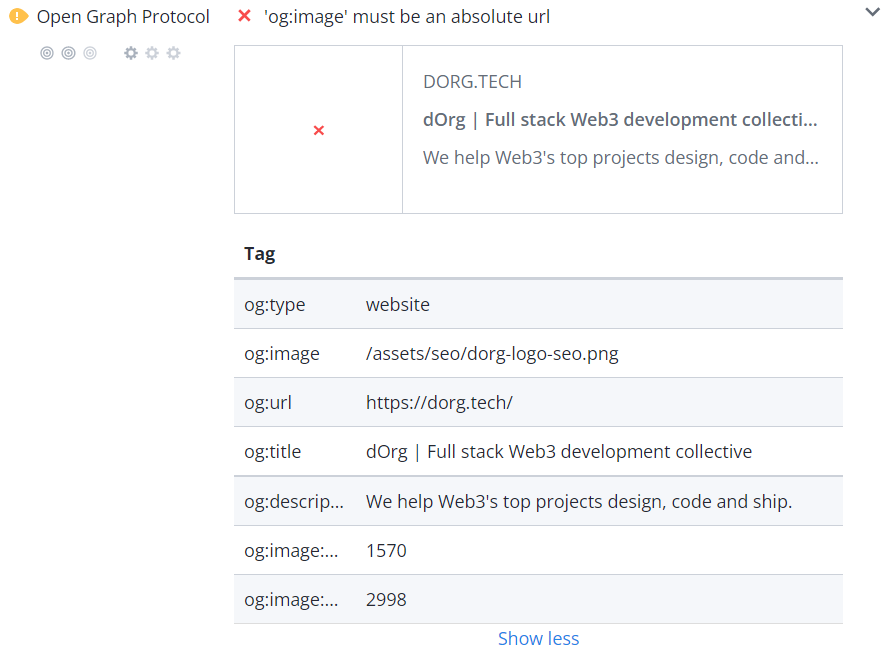 Modify Open Graph Protocol · Issue #78 · dOrgTech/landing-page-v3 · GitHub