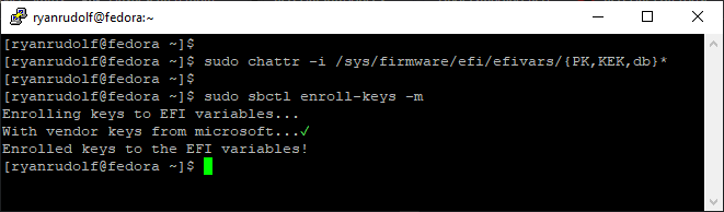 cant activate / enable GPU driver in Windows after creating own keys ...