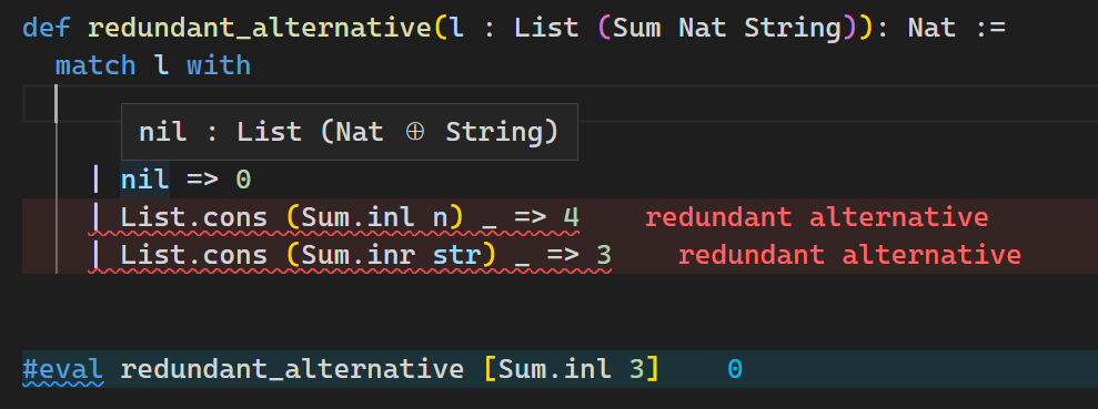 False Hovering Information For Nil · Issue 1764 · Leanprover Lean4 · Github