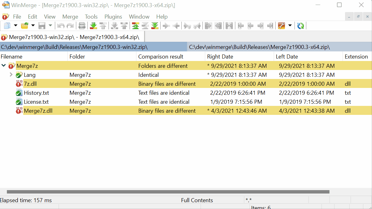 Column order is wrong. · Issue #990 · WinMerge/winmerge · GitHub