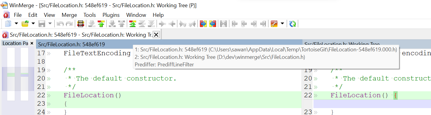 [Feature Request] Lengthen title of File Compare window or add tip · Issue #960 · WinMerge ...