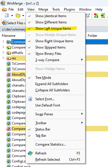 Files not appearing in Winmerge that do appear in the Windows folder · Issue #1650 · WinMerge ...