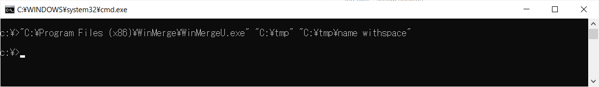 [Command line] Bug: Command line bug when folder use space. · Issue #442 · WinMerge/winmerge ...