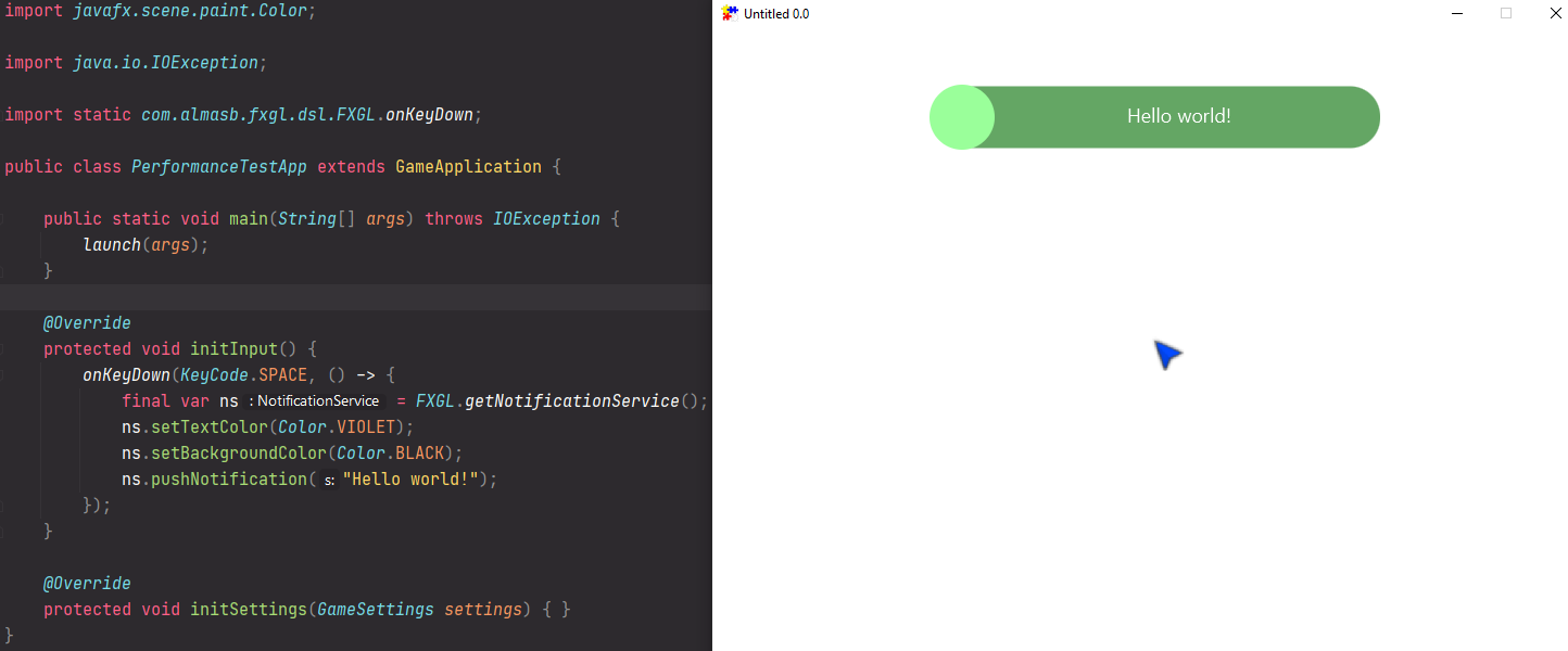 NotificationService seems not to be affected by setting text and ...