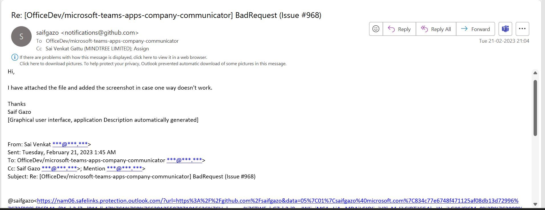 BadRequest · Issue #968 · OfficeDev/microsoft-teams-apps-company-communicator · GitHub