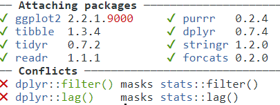 Weird characters when loading tidyverse · Issue #150 · tidyverse/reprex · GitHub